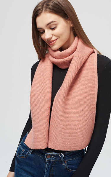 Rib Scarf, pink - Bergstrom Originals